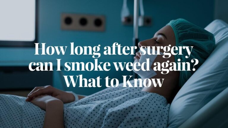 How Long After Surgery Can I Smoke Weed Again? What to Know - WeedInsight